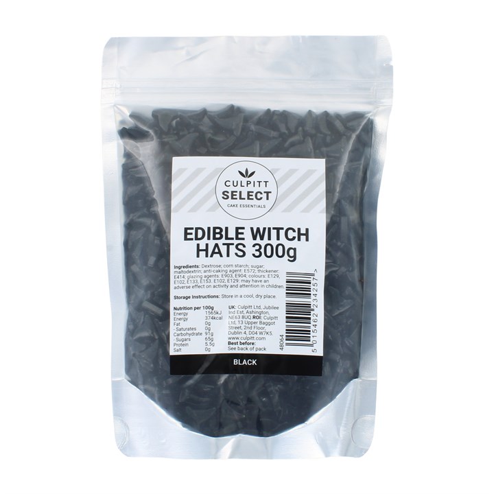 300g Culpitt Select Edible Hats - Black | Culpitt