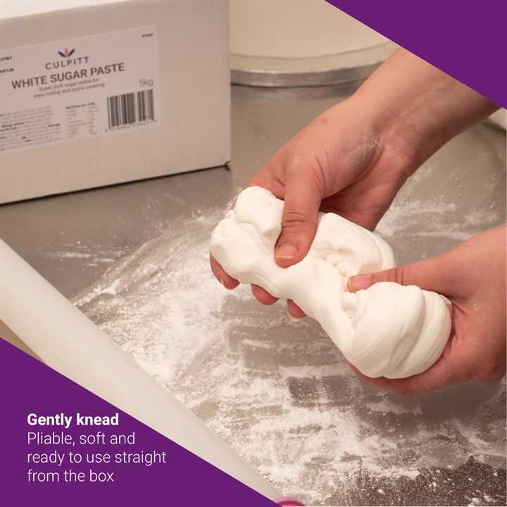 Culpitt Super Soft Sugar Paste - White 5kg | Culpitt