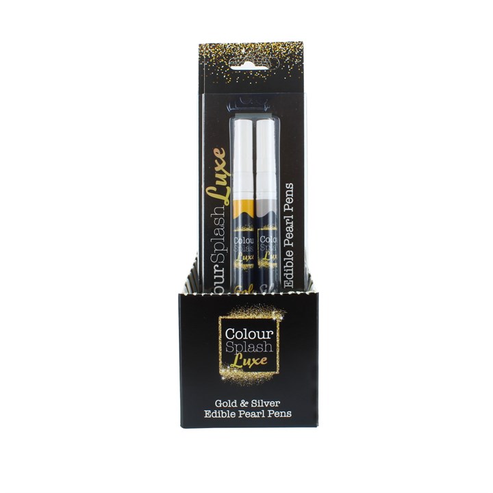 Colour Splash Luxe - Pearl Pens Gold & Silver 2pk | Culpitt