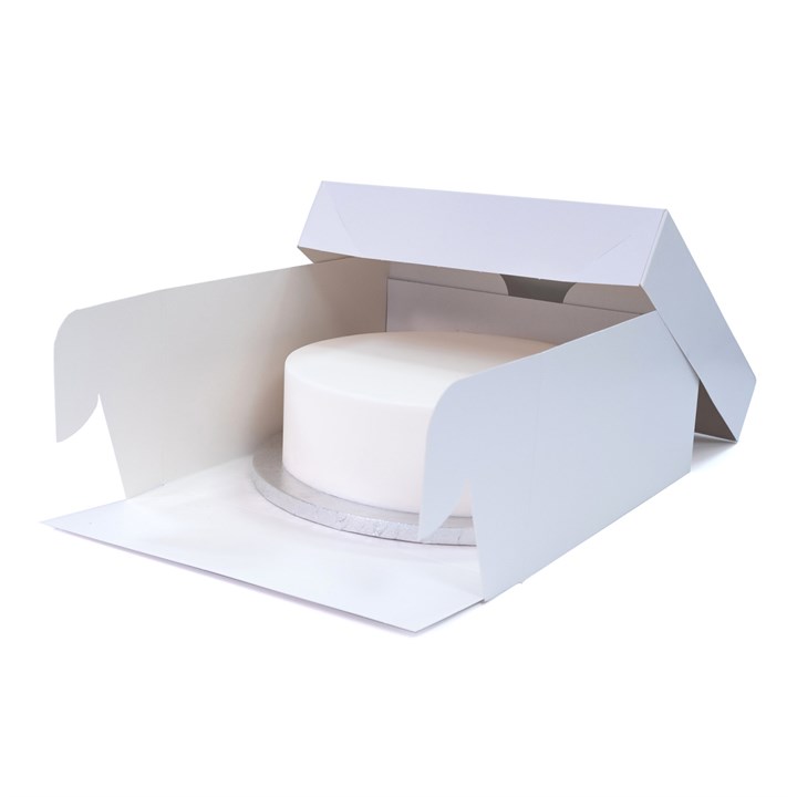 Standard White Cake Boxes & Lids - Multipack | Culpitt