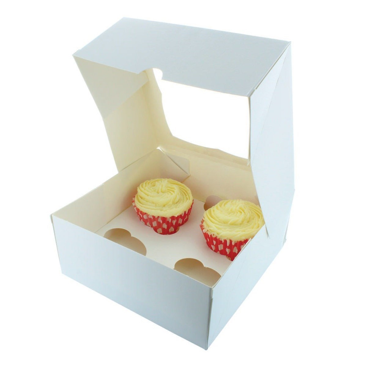 White 4 Cupcake/Muffin Box | Culpitt