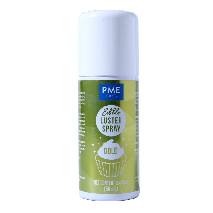 PME Edible Lustre Spray - Gold 100ml | Culpitt