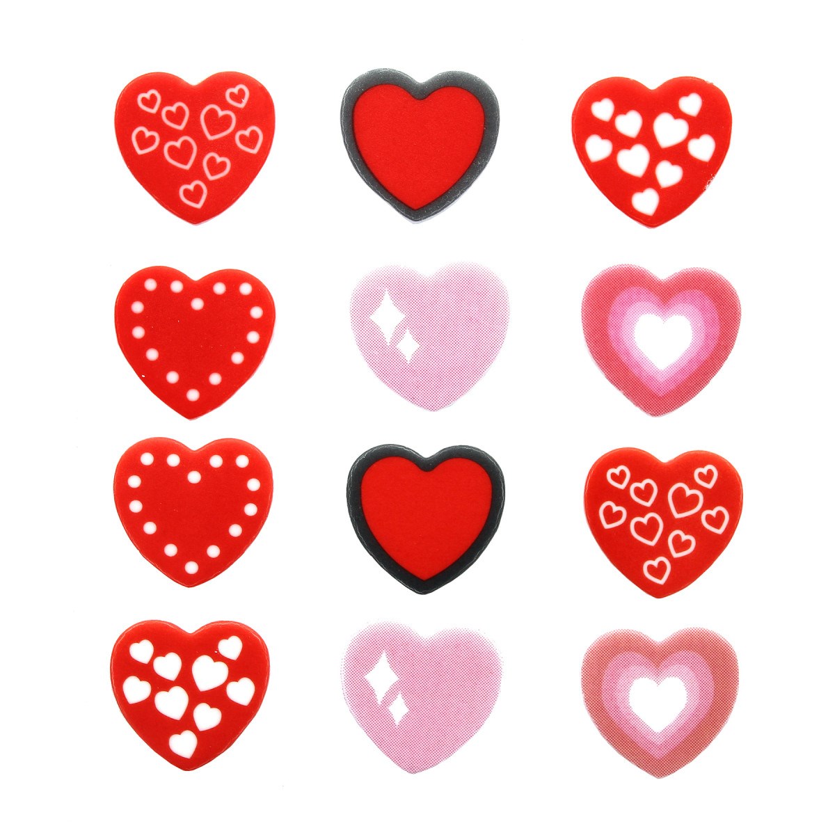 Red and Pink Assorted Sugar Hearts | Culpitt